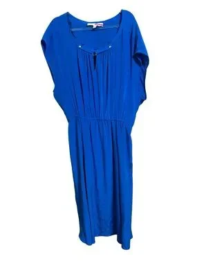 Tracy Reese | Dresses | Tracy Reese Sz Lg Silk Blue Dress | Poshmark